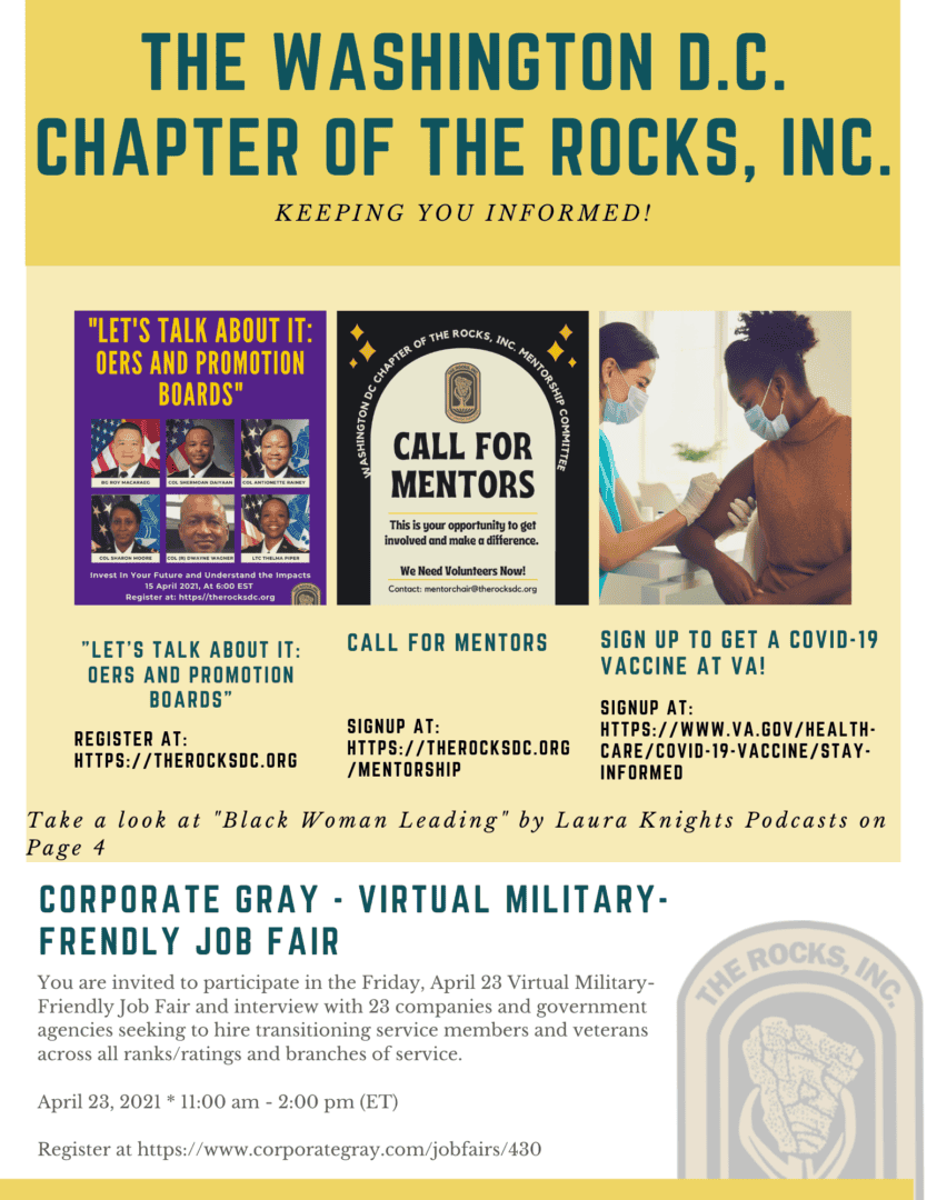 Keeping You Updated - The Washington DC Chapter of the ROCKS, INC.